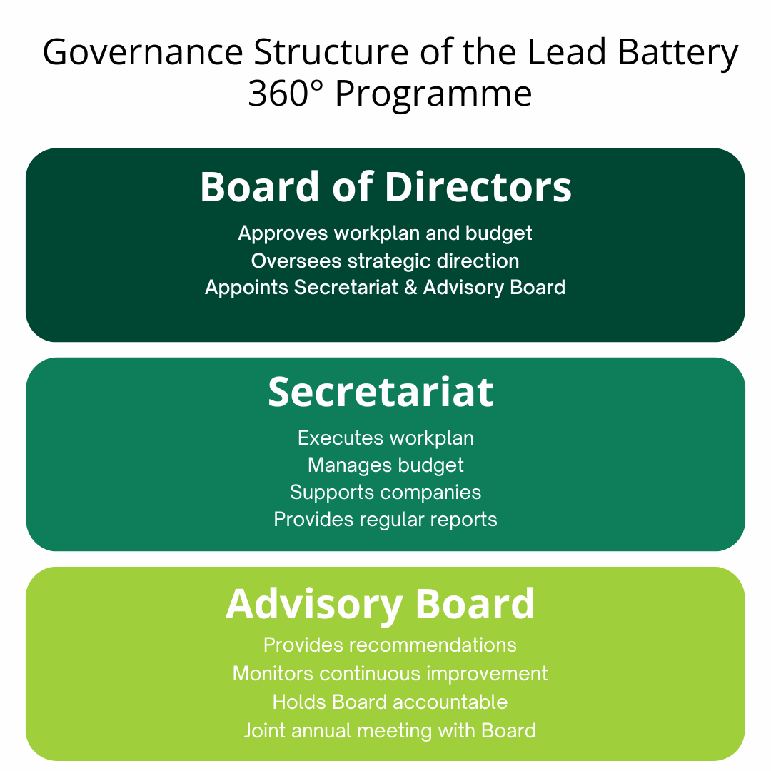 Lead Battery 360° - Governance